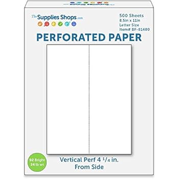 Amazon.com : PrintWorks Professional Perforated Paper for Menus ...