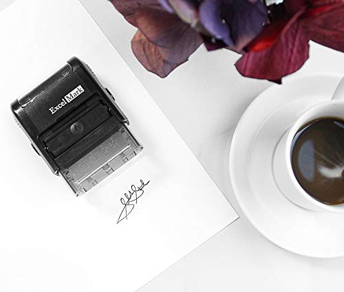 Custom Signature Stamp - Self Inking - Black Ink - Medium | Pricepulse