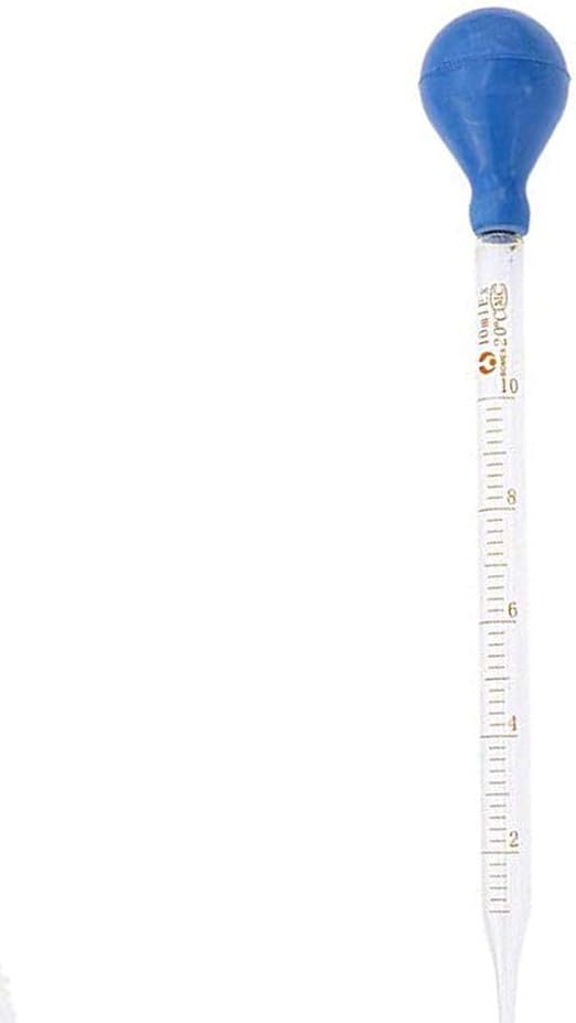 Ruiboury Pipetta contagocce in Vetro da 10 ml, con testa di gomma Testa ...