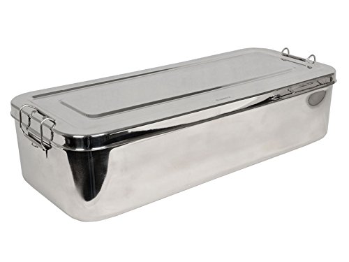 Buraq Surgical 26667 Stainless Steel Box with Handle, 50 cm x 20 cm x ...