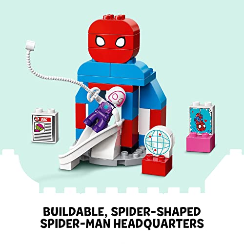 LEGO 10940 DUPLO Marvel Spider-Man Headquarters Building Toy for ...
