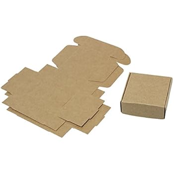 Amazon.com: 30 Pack Small Kraft Brown Gift Box (3x3x1 Inches): Arts ...
