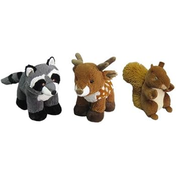 Amazon.com: Plush Treehouse with Animals - Five (5) Stuffed Forest ...