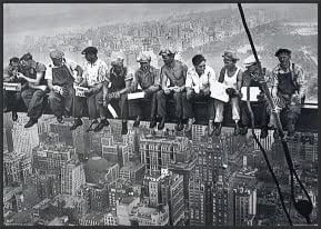 Lunch On A Skyscraper Ironworkers Charles C Ebbets Rockefeller Center ...