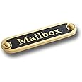 Amazon.com : Mailbox Brass Door Sign. Traditional Style Home Décor Wall ...