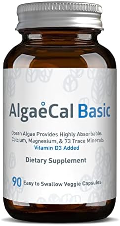 AlgaeCal - Calcium Supplement - Made with Natural Red Algae Plant-Based ...