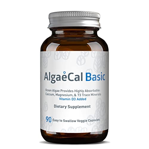 AlgaeCal - Calcium Supplement - Made with Natural Red Algae Plant-Based ...