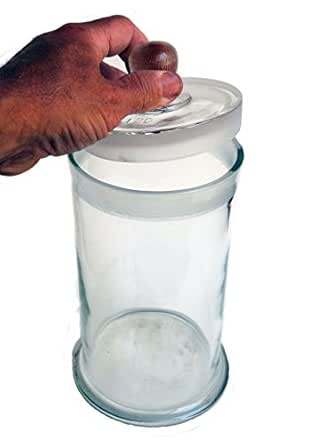 Glass Specimen Jar, 210 x 120mm with lid: Amazon.com: Industrial ...