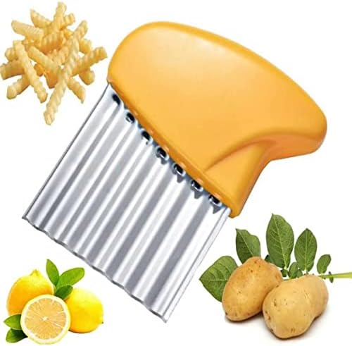 Stainless Steel Wavy Knife, Sharp Potato Cutter, Easy Clean Cutter ...
