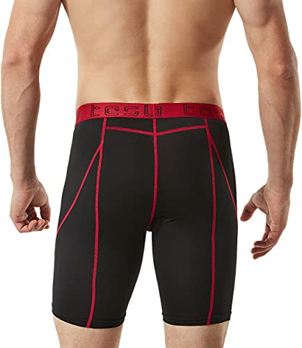 TSLA CLSX Men's Athletic Compression Shorts, Sports Performance Active ...