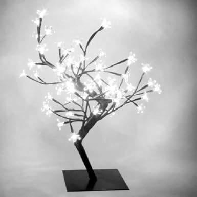 White LED Bonsai Tree | Bonsai Tree Lamp, Table Lamp, White Mood ...