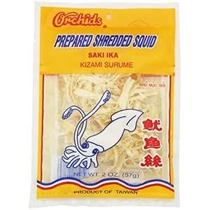 Amazon.com: Orchids Saki Ika (Dried Shredded Squid) 2 oz bag (12 pack)