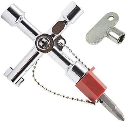 7 in 1 Utility Key for Radiator Electric Water Gas Meter Box & 1 pcs ...