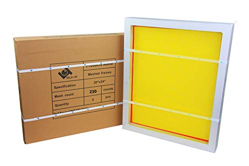 20 x 24 Inch Pre-Stretched Aluminum Silk Screen Printing Frames with ...