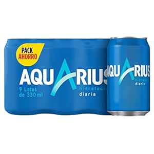 Aquarius Limón Lata - Pack 9 unidades x 330 ml: Amazon.es: Alimentación ...
