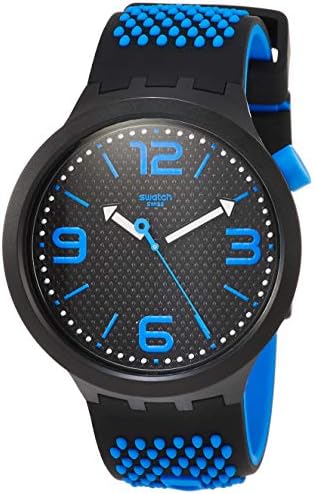 سعر ساعة بحركة كوارتز وعرض أنالوج وسوار سيليكون للرجال من سواتش، لون ...