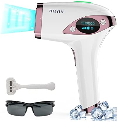 IMENE/MLAY T4 Laser Hair Removal with Ice Cooling, 500,000 Flashes, 5 ...
