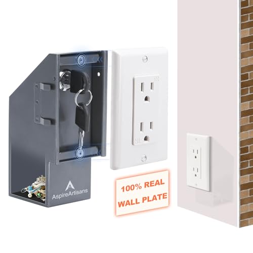 Aspireartisans Hidden Wall Safe, Hidden Compartment Items, Key Lock ...