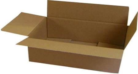5 Shallow Flat Brown Cardboard Packaging Boxes Size 18 x 12 x 3" / 455 ...