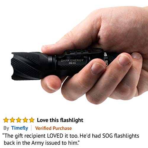 SOG Flashlights LED Tactical Flashlight – Dark Energy 120A Compact ...