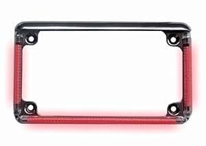 Amazon.com: Motorcycle License Plate Frame With LED Turn Signals and ...