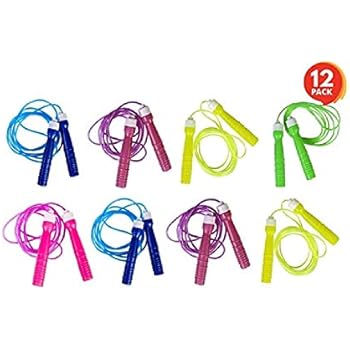 Amazon.com: Rhode Island Novelty Neon Jump Rope Assortment (12-Pack ...