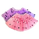 Amazon.com: Polka Dot Tutu for Girls – Glitter Purple & Pink Set – 2 ...