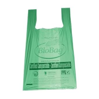 BioBag Compostable Shopping Bags Case of 500 bags (Large Size ...