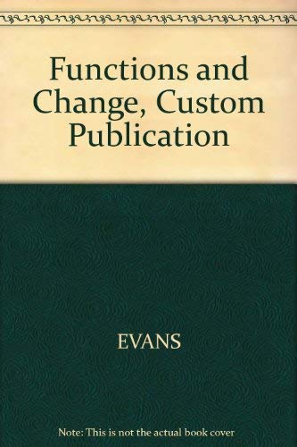 Title Functions And Change Custom Publication 9780618282333 Books 