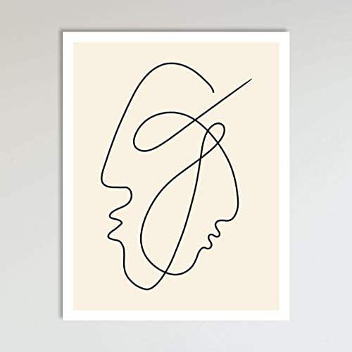 Amazon.com: Eternity, Abstract Single Line Drawing, Minimalist Abstract ...