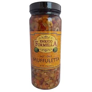 Amazon.com : Enrico Formella Hot Muffuletta Salad 16oz. : Olive Spread ...