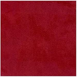 Amazon.com: Mybecca Microsuede Red Suede Fabric Upholstery Drapery ...