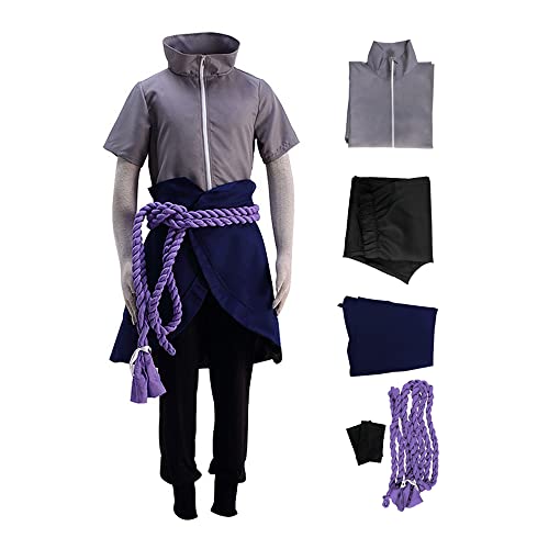 Uchiha Sasuke Cosplay Costume Casual Kimono Suit from Japanese Anime ...