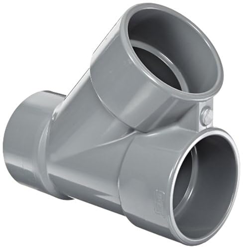 Spears 875-C Series CPVC Pipe Fitting, Wye, Schedule 80, 4" Socket in ...