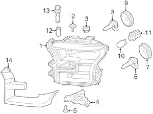 Amazon.com: Ford OEM Headlight Mounting Nut W712160S300 Image 3: Automotive