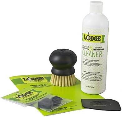 Lodge Enameled Cast Iron & Ceramic Stoneware Care Kit, White, 12 oz ...