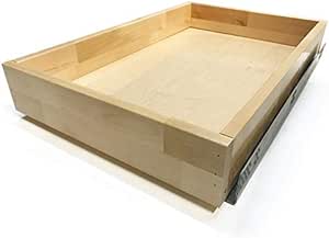 Wood Drawer Box with Undermount Soft Close Slides, Soft Close Wood Pull ...