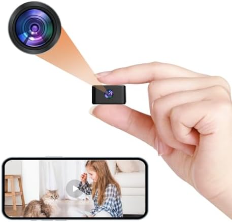 Mini Camera - 1080P Indoor Monitoring Mini Camera - Ultra Wide Angle ...
