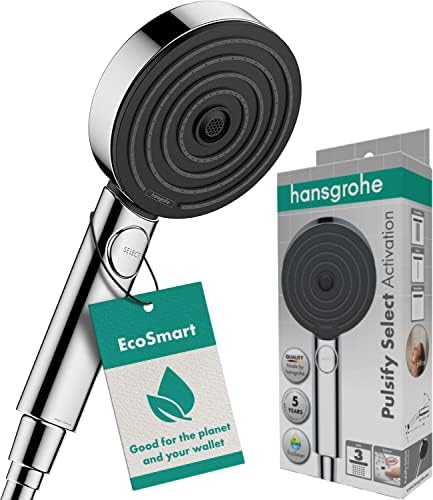 Hansgrohe 24101000 Pulsify Select S Shower Head Water Saving 3 Jet ...
