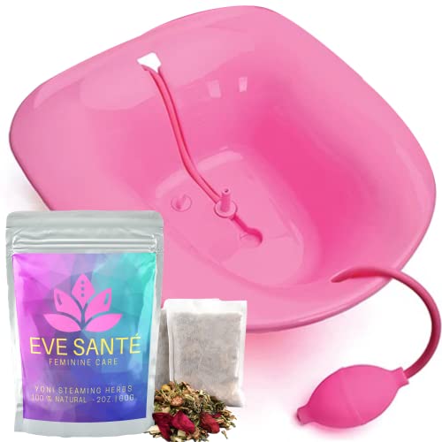 EVE SANTE Yoni Steam Kit - V Steam at Home Kit with Pink Yoni Steam ...