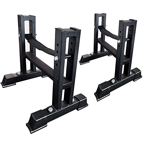 Mua Adjustable Full Bar Deadlift Jack Alternative Barbell Stand with ...