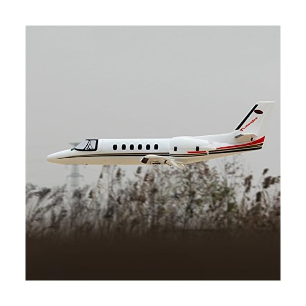 DYNAM RC Airplane Cessna 550 Turbo Jet White Twin 64mm EDF - BNP - CNC HELI