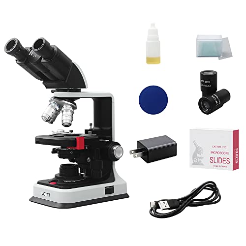 VOTCT Biological Microscope Binocular Compound Manification Microscope ...