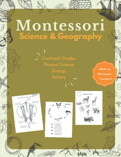 Montessori Science and Geography Workbook: Continent Studies, Physical ...