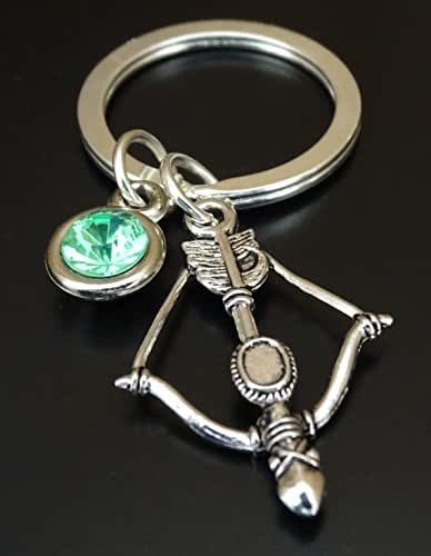 Amazon.com: Bow and Arrow Keychain, Bow and Arrow Charm, Bow and Arrow ...