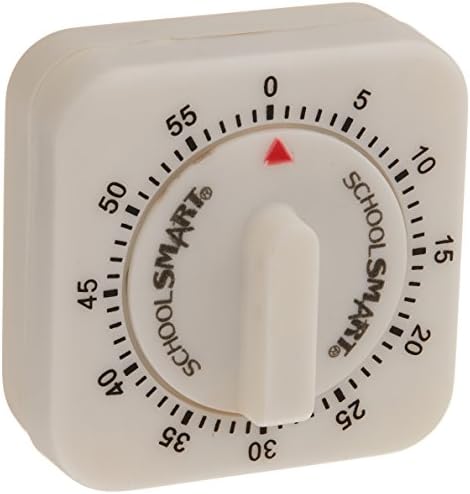 سعر School Smart Small Timer with Bell, 60 min, 2-1/2 in W X 2-1/2 in H ...