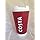Costa Coffee Reusable Red Plastic Travel Mug Tumbler Cup, Double Wall ...