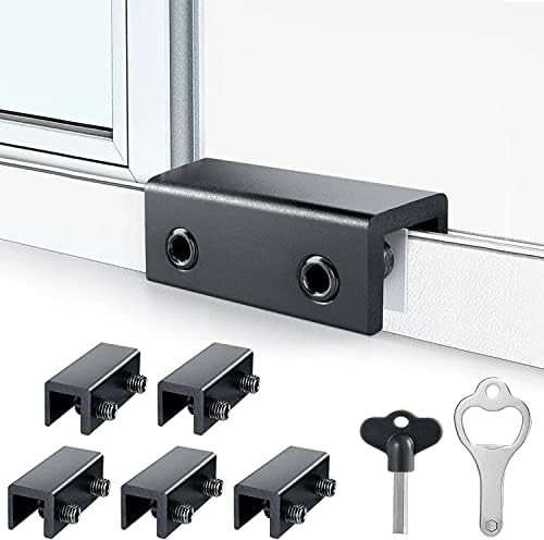 6PCS Window Locks Set Sliding Window Locks With Key for Vertical ...