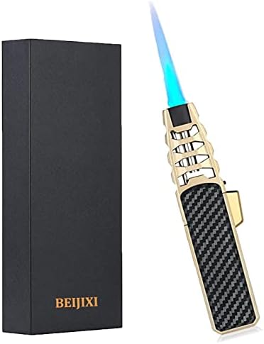 Windproof Straight Torch Blue Flame Lighter, Turbine Torcher Lighter ...