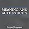 Meaning and Authenticity: Bernard Lonergan and Charles Taylor on the ...